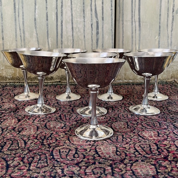salem silver plate | Dining | Set Of 8 Vintage Salem Silver Plate ...